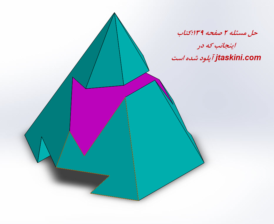 روش سه نما کردن یک مدل؛مثال 2؛صفحه 139 کتاب نقشه کشی اینجانب Making ...